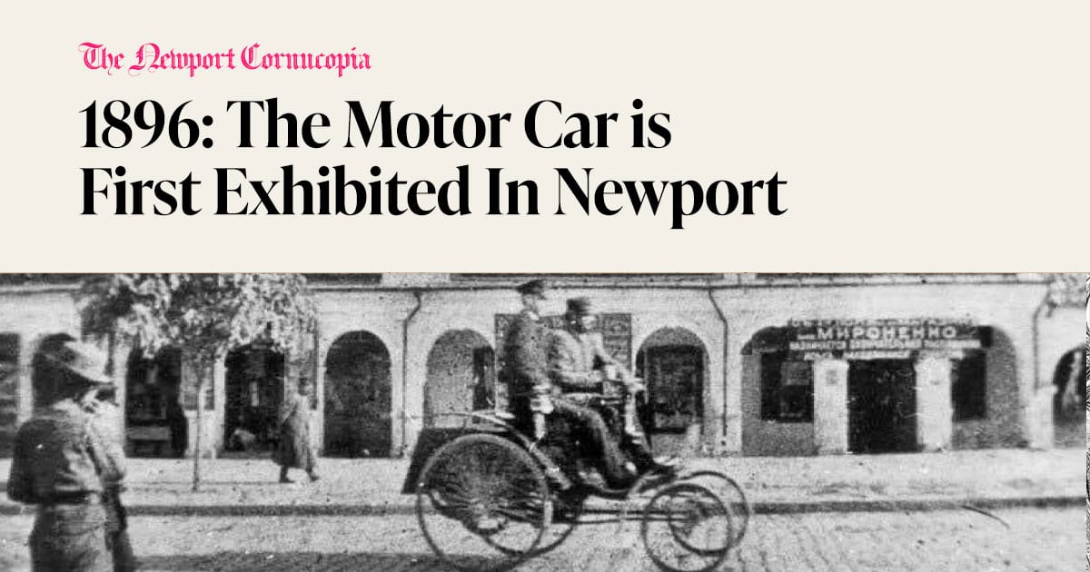 The First Motor Car In Newport